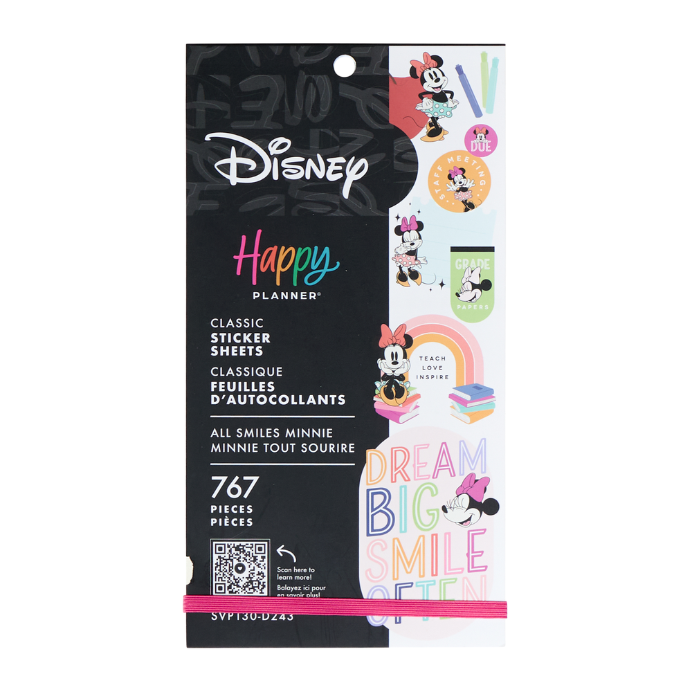 Disney Minnie Mouse All Smiles Teacher - Value Pack Stickers – Happy ...