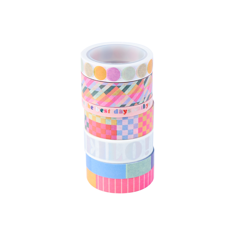 Building Blocks - Washi Tape - 7 Pack – Happy Planner