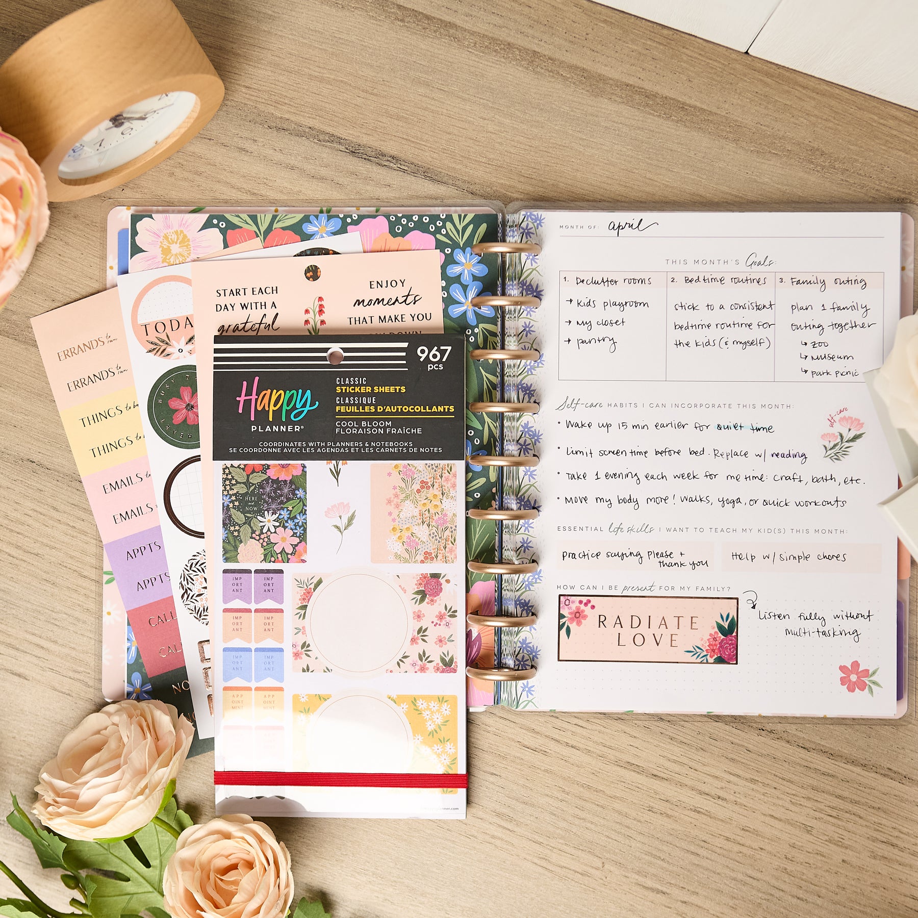 Cool Bloom Parenting - Value Pack Stickers – Happy Planner