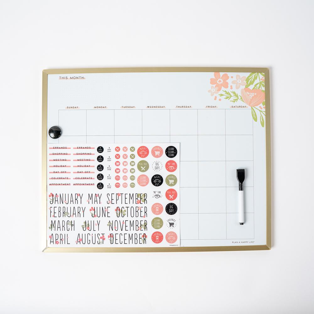 Happy Florals Dry Erase Board – Happy Planner