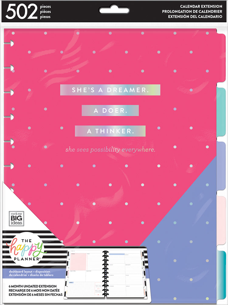 Undated BIG Extension Pack - Dashboard – Happy Planner