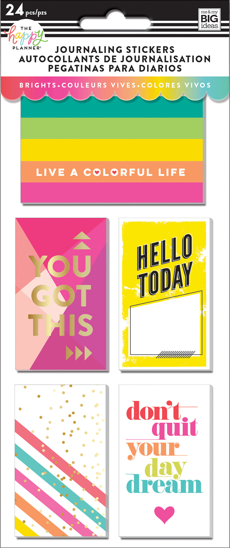 Journaling (Flip) Stickers - Brights – Happy Planner