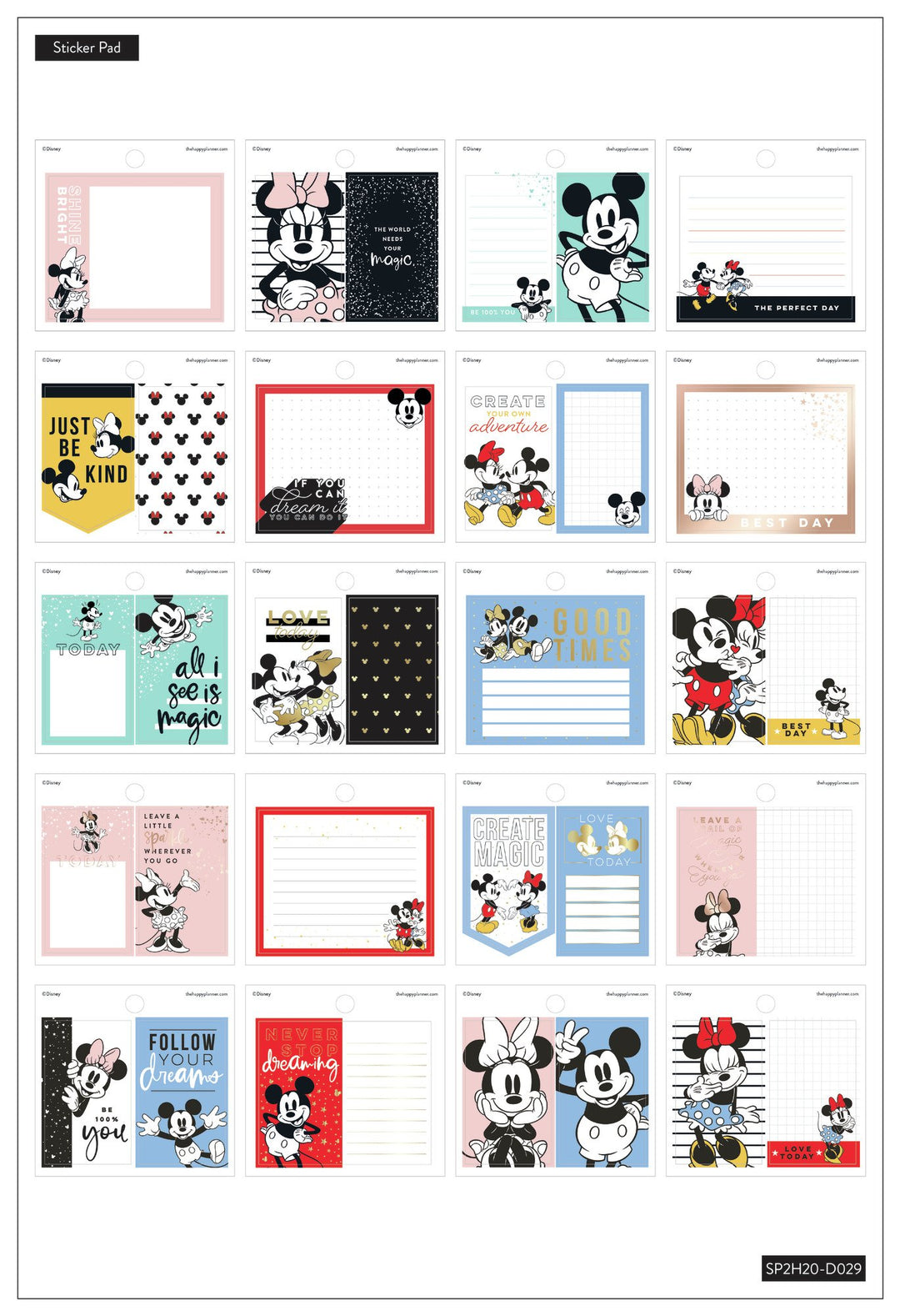 Mickey Mouse Printable Stickers