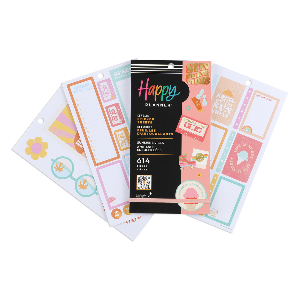 Sunshine Vibes - Value Pack Stickers – Happy Planner